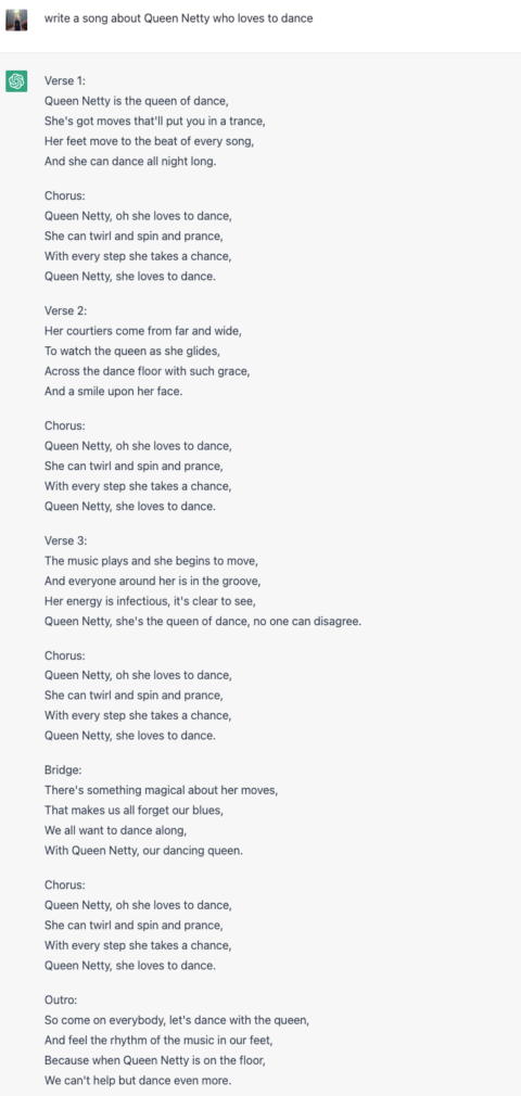 How I use ChatGPT to have a bit of fun | Producing Paradise